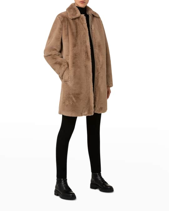 Akris punto Faux Shearling Coat | Neiman Marcus