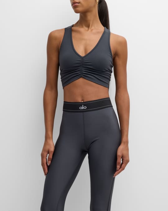 Alo Yoga Wild Thing Ruched Sports Bra | Neiman Marcus