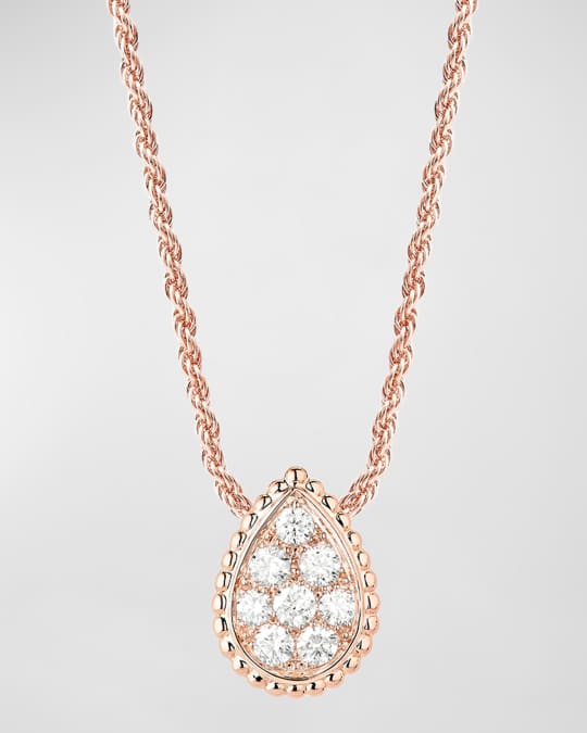 Boucheron Serpent Boheme Rose Gold Diamond Pendant Necklace | Neiman Marcus