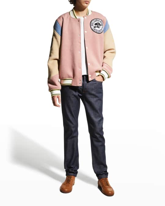 Puma Men's Colorblock Varsity Jacket | Neiman Marcus