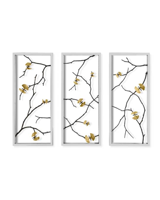 Michael Aram Butterfly Ginkgo Wall Art Panels | Neiman Marcus