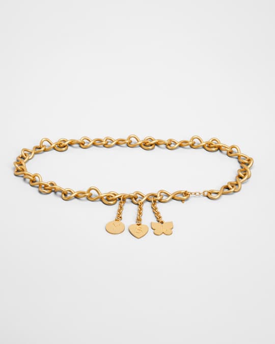 Saint Laurent YSL Charm Chain Belt | Neiman Marcus