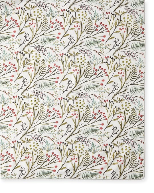 Handprint Berries Natural Tablecloth - 60" x 60" | Neiman Marcus