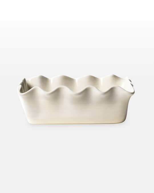 Coton Colors Signature White Ruffle Loaf Pan | Neiman Marcus