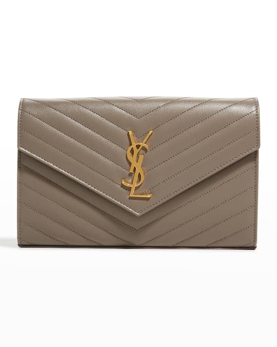 Saint Laurent YSL Envelope Flap Wallet on Chain | Neiman Marcus