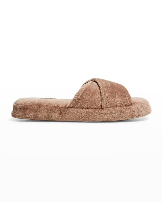 Skin Kyoto Terry-Cloth Slides | Neiman Marcus