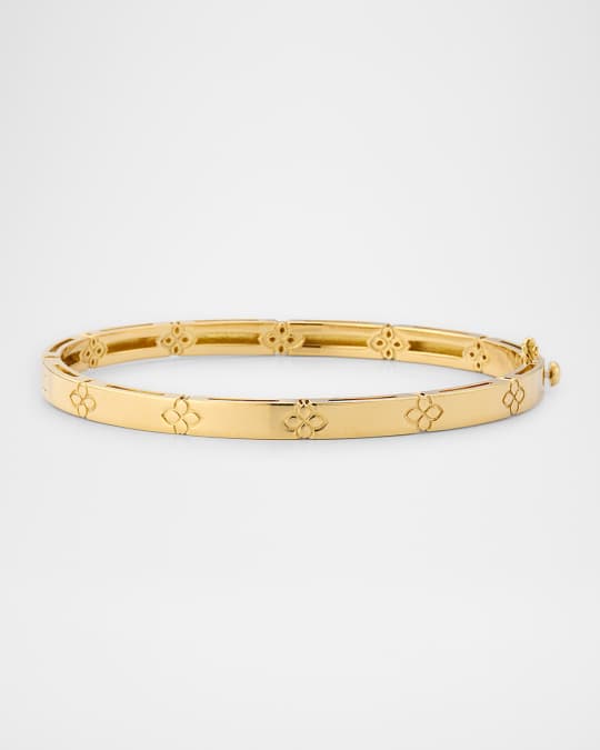 Roberto Coin 18K Yellow Gold Love in Verona Narrow Bangle Bracelet ...