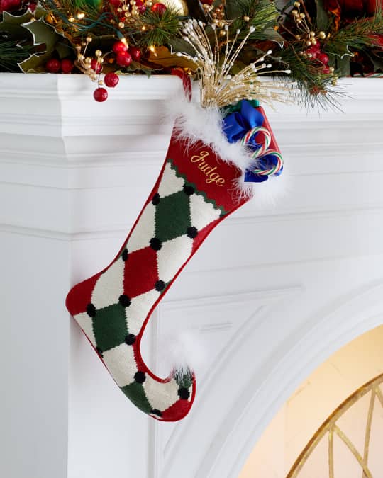 C & F Enterprises Jester Diamond Stocking | Neiman Marcus