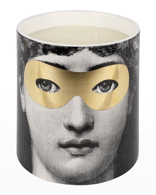 Fornasetti Golden Burlesque Otto Candle, 4.2 lbs | Neiman Marcus