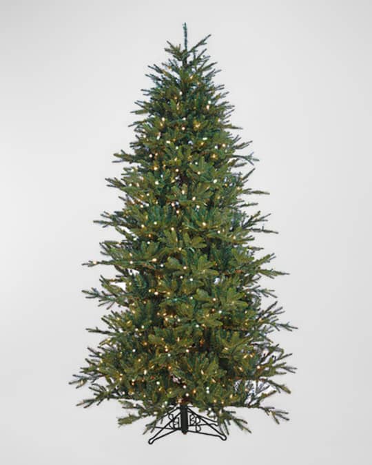 Barcana 9' Slim Alaskan Deluxe LED Prelit Christmas Tree | Neiman Marcus