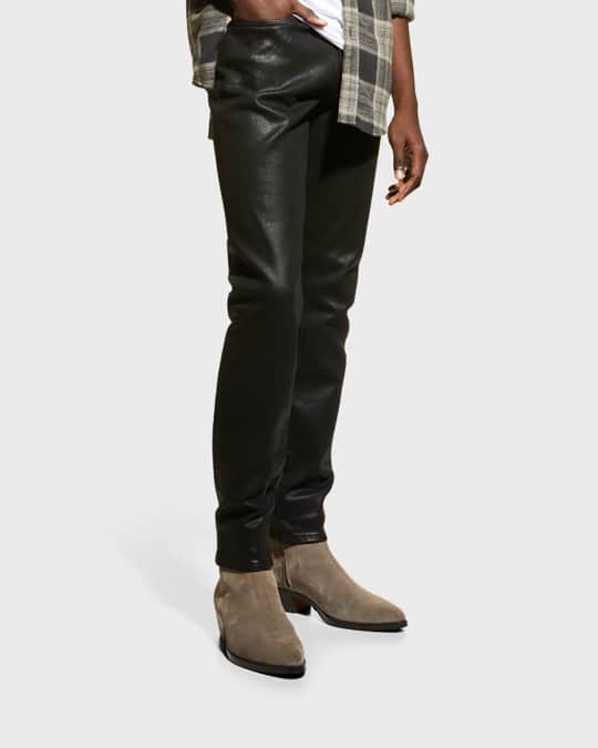 FRAME Men's L'Homme Coated Skinny Jeans | Neiman Marcus