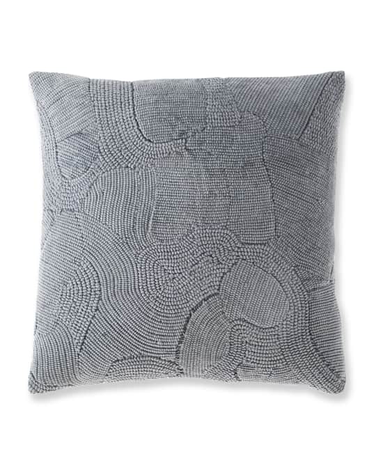 Callisto Home Marero Textured Velvet Pillow | Neiman Marcus