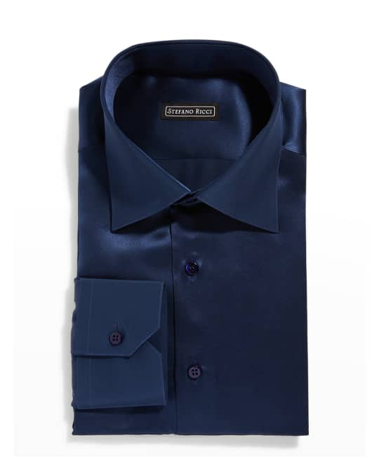 Stefano Ricci Men's Silk Dress Shirt | Neiman Marcus
