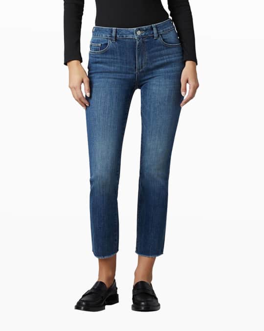 DL1961 Mara Instasculpt Mid-Rise Ankle Straight Jeans | Neiman Marcus