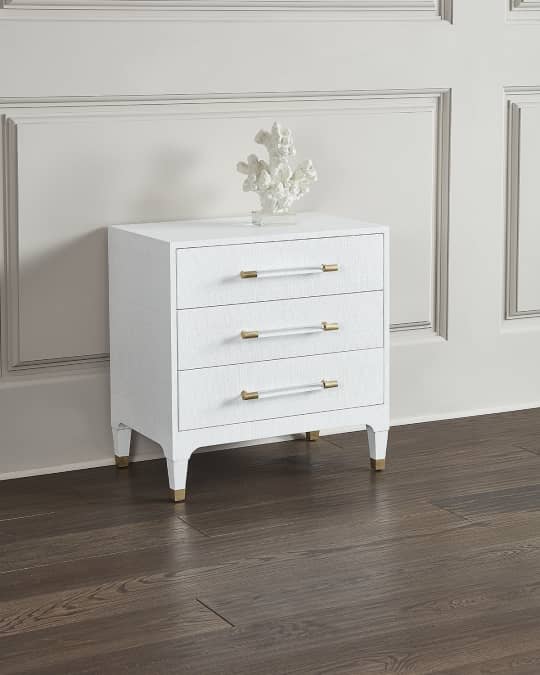 Worlds Away Granada Faux Shagreen Side Table | Neiman Marcus