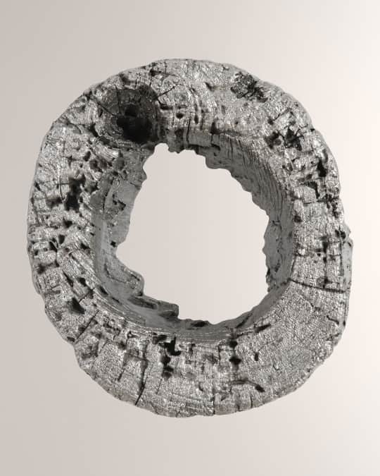 Phillips Collection Cast Eroded Wood Circle Wall Tile | Neiman Marcus