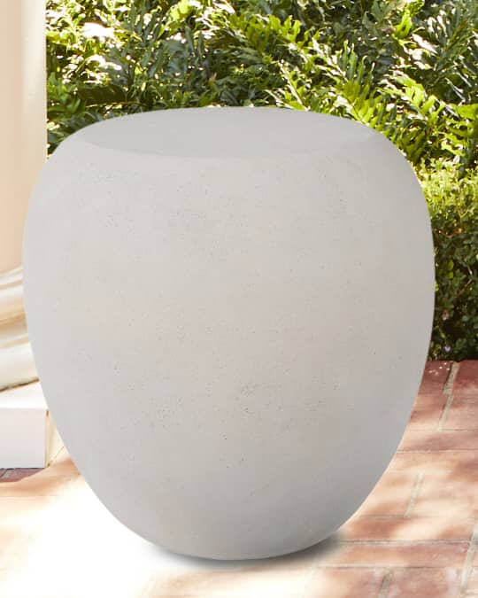 Phillips Collection River Stone Side Table, Roman Stone | Neiman Marcus