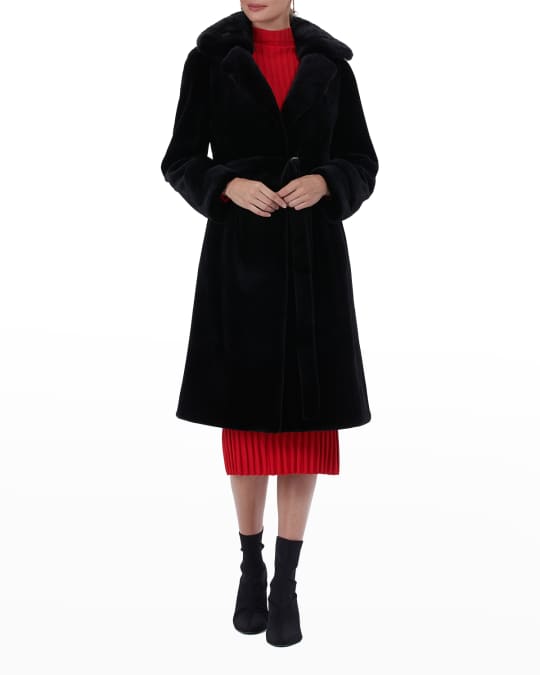 Gorski Belted Shearling Coat | Neiman Marcus