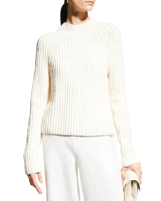Vince Mock-Neck Raglan-Sleeve Pullover | Neiman Marcus