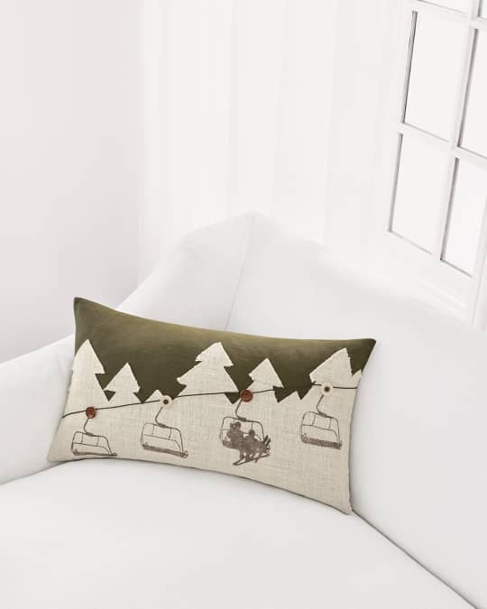 Eastern Accents Lodge Ski Decorative Pillow | Neiman Marcus
