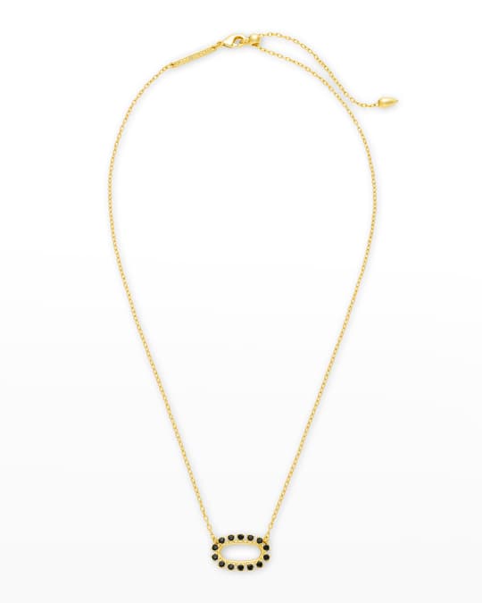 Kendra Scott Elisa Crystal Open Frame Pendant Necklace | Neiman Marcus