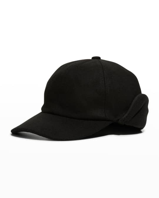 Crown Cap Men's Wool Baseball Cap w/ Earband | Neiman Marcus