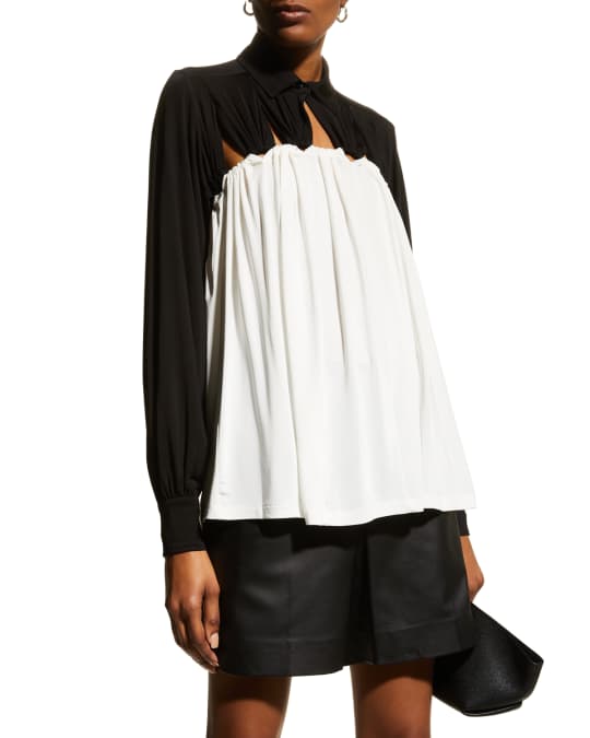 palmer//harding Together Jersey Blouse | Neiman Marcus