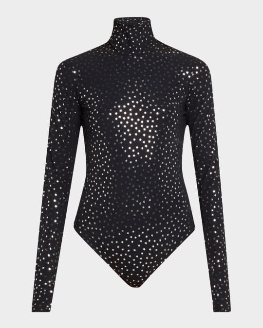 Commando Sparkle Turtleneck Bodysuit | Neiman Marcus