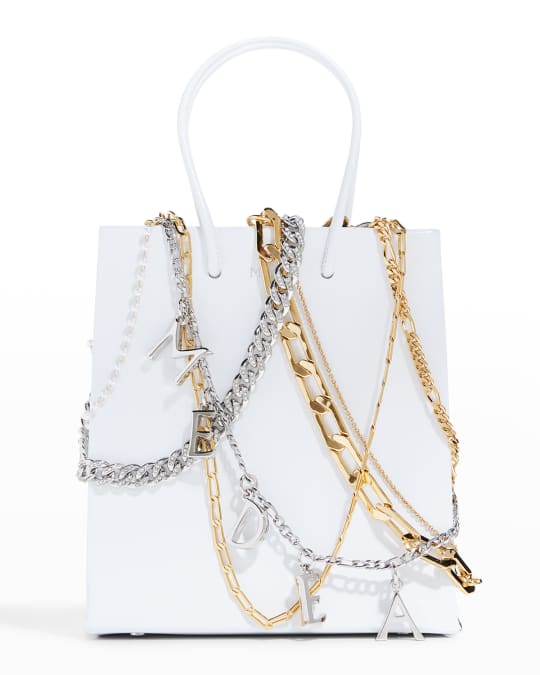 MEDEA Mix Chain Leather Tote Bag | Neiman Marcus