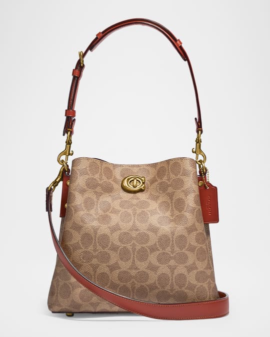 Coach Willow Monogram Coated Canvas Bucket Bag | Neiman Marcus