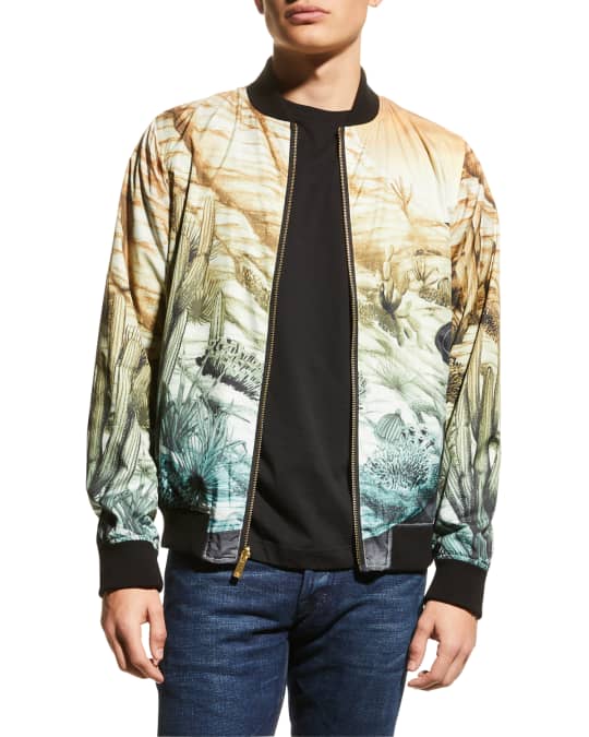 Scotch & Soda Men's Printed Reversible Bomber Jacket | Neiman Marcus