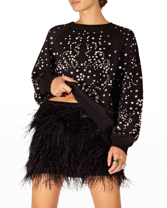 Cynthia Rowley Rhinestone-Embellished Sweater | Neiman Marcus