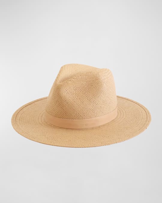 straw fedora packable