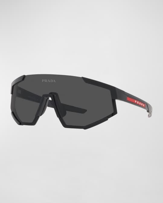 Prada Sport Men's Rectangle Shield Logo Sunglasses | Neiman Marcus