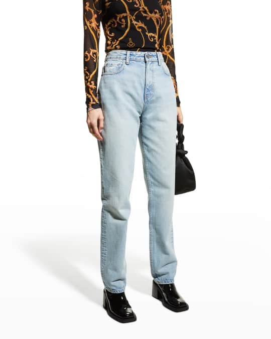 Ganni Tint Denim Straight Jeans | Neiman Marcus