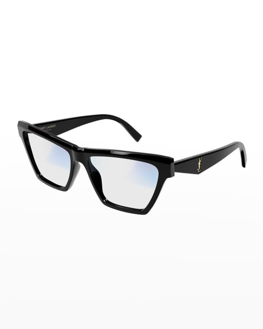 Saint Laurent YSL Photochromic Acetate Cat-Eye Sunglasses | Neiman Marcus