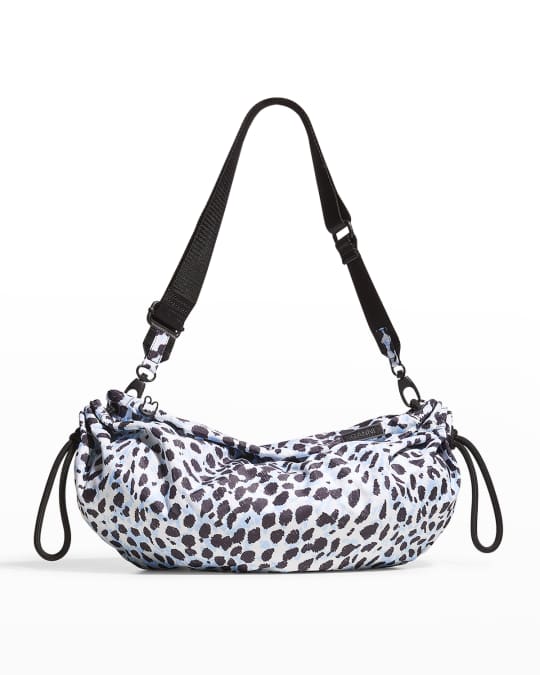 Ganni Leopard Tech Recycled Crossbody Bag | Neiman Marcus