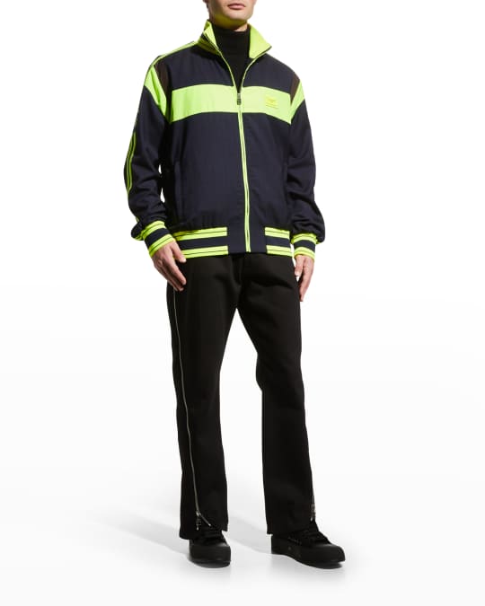Dolce&Gabbana Men's Neon Pieced Track Jacket | Neiman Marcus