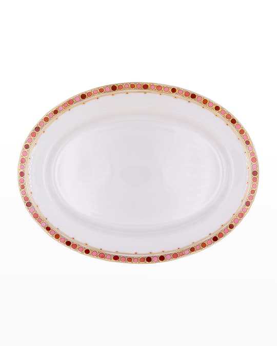 Haviland & Parlon Syracuse Rose Oval Platter | Neiman Marcus