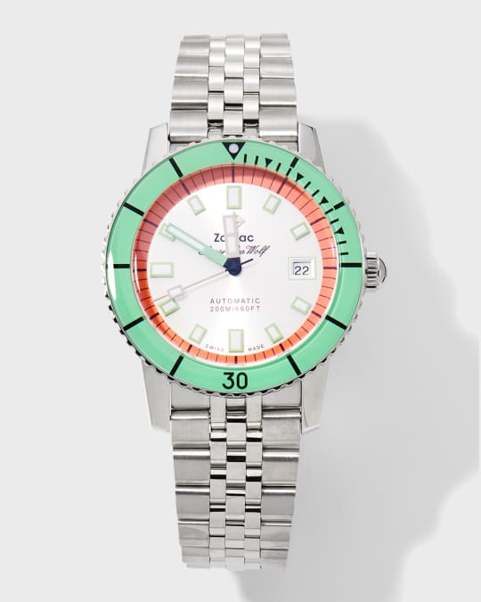ZODIAC Super Sea Wolf Automatic Bracelet Watch | Neiman Marcus