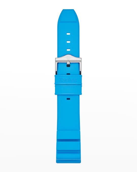 ZODIAC Men's Pro-Diver Blue Rubber Watch Strap, 20mm | Neiman Marcus