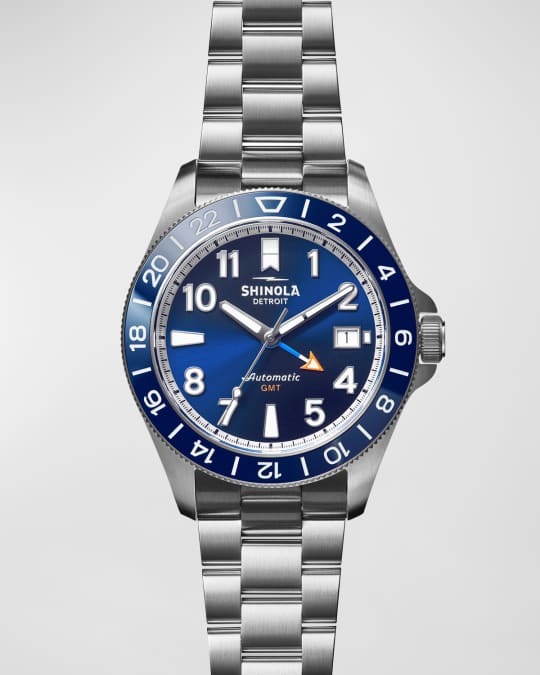 Shinola Monster GMT Automatic Watch, 40mm | Neiman Marcus