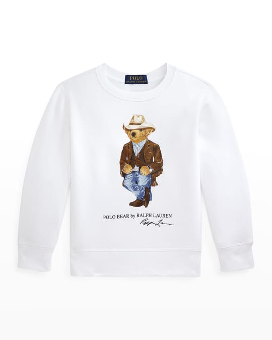 Ralph Lauren Childrenswear Boy's Western Polo Bear Graphic Sweater ...