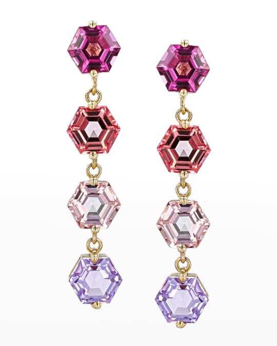 KALAN by Suzanne Kalan 14K Yellow Gold Ombré 4-Drop Earrings | Neiman ...