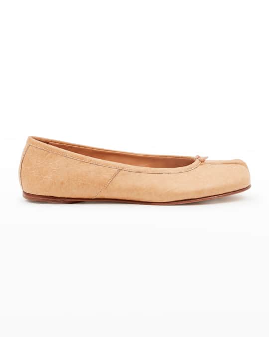 Maison Margiela Vegan Split-Toe Ballerina Flats | Neiman Marcus