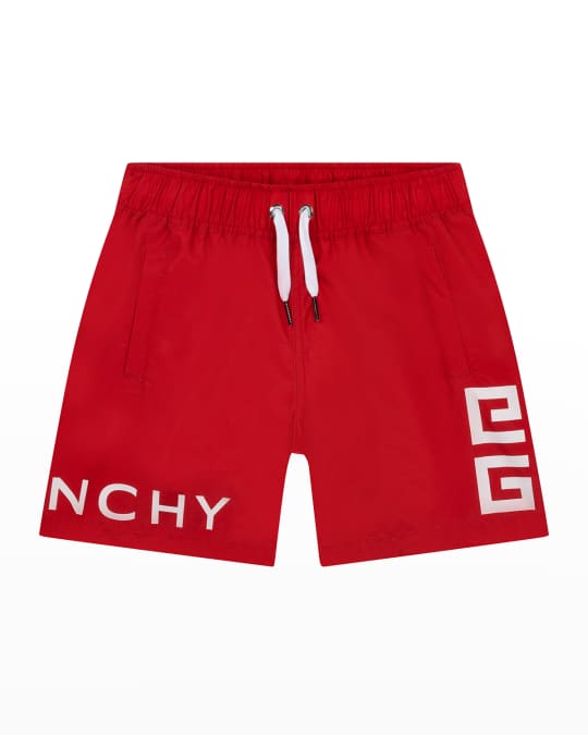 Givenchy Boy's Drawstring Swim Trunks with 4G Logo & Givenchy ...