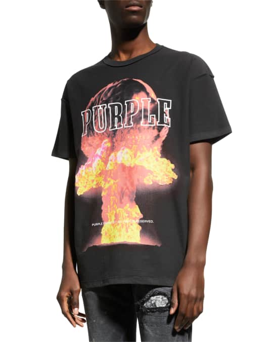 PURPLE Men's Explosion Inside-Out T-Shirt | Neiman Marcus