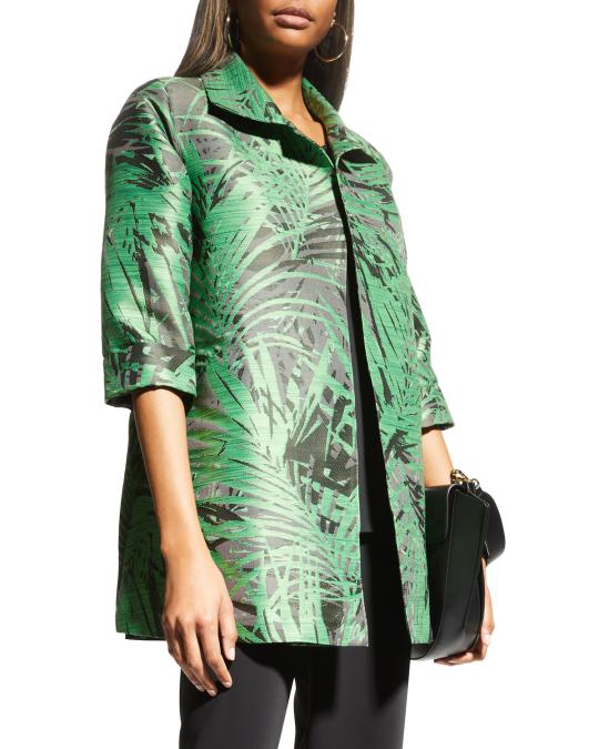 Caroline Rose Rainforest Jacquard Party Jacket | Neiman Marcus