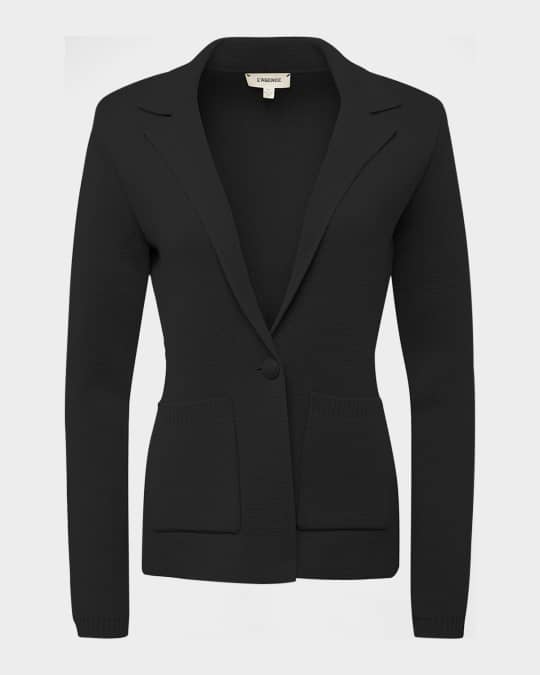 L'Agence Lacey Knit Blazer | Neiman Marcus