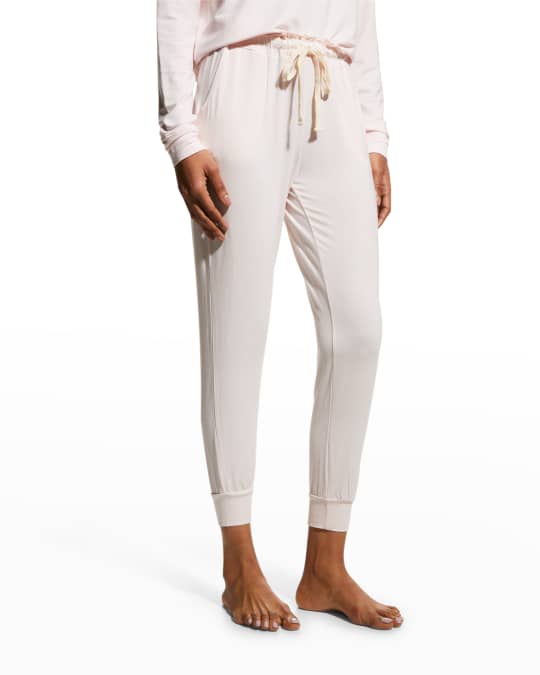 Stripe & Stare Marshmallow Drawstring Lounge Pant | Neiman Marcus